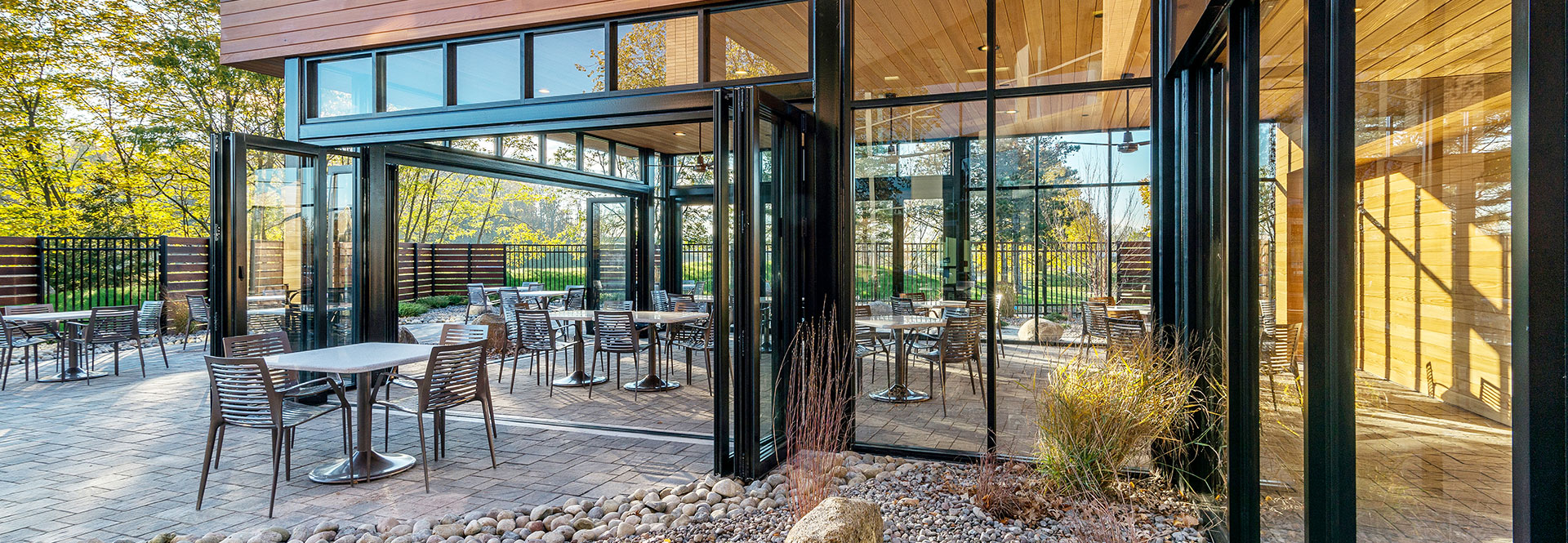 Folding Glass Walls (Bifold Doors) - Solar Innovations